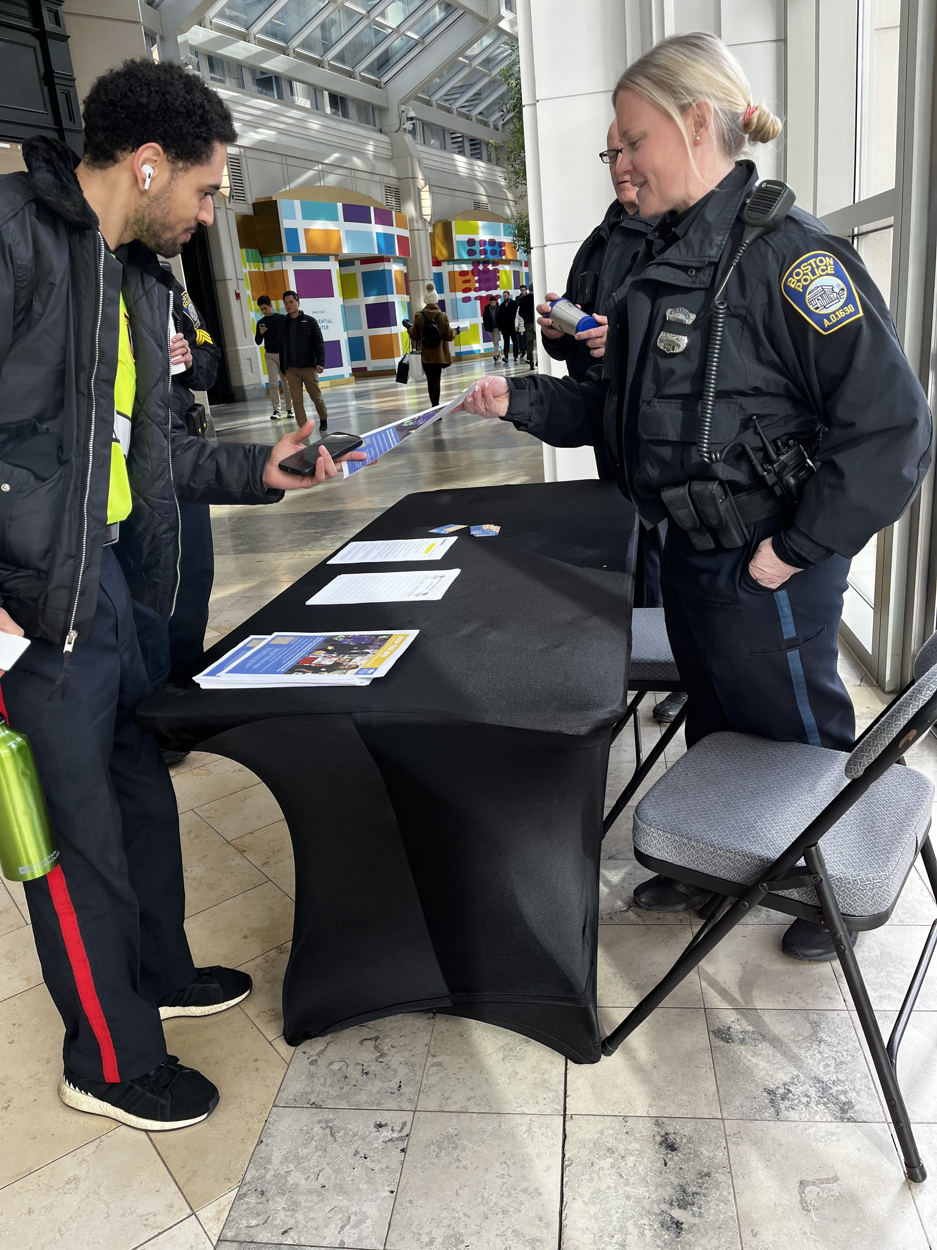 BPD In The Community: Boston Police Recruitment Drive at the Prudential ...