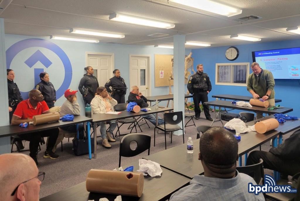BPD in the Community: B-3 Officers Lead ‘STOP THE BLEED’ Training at ...